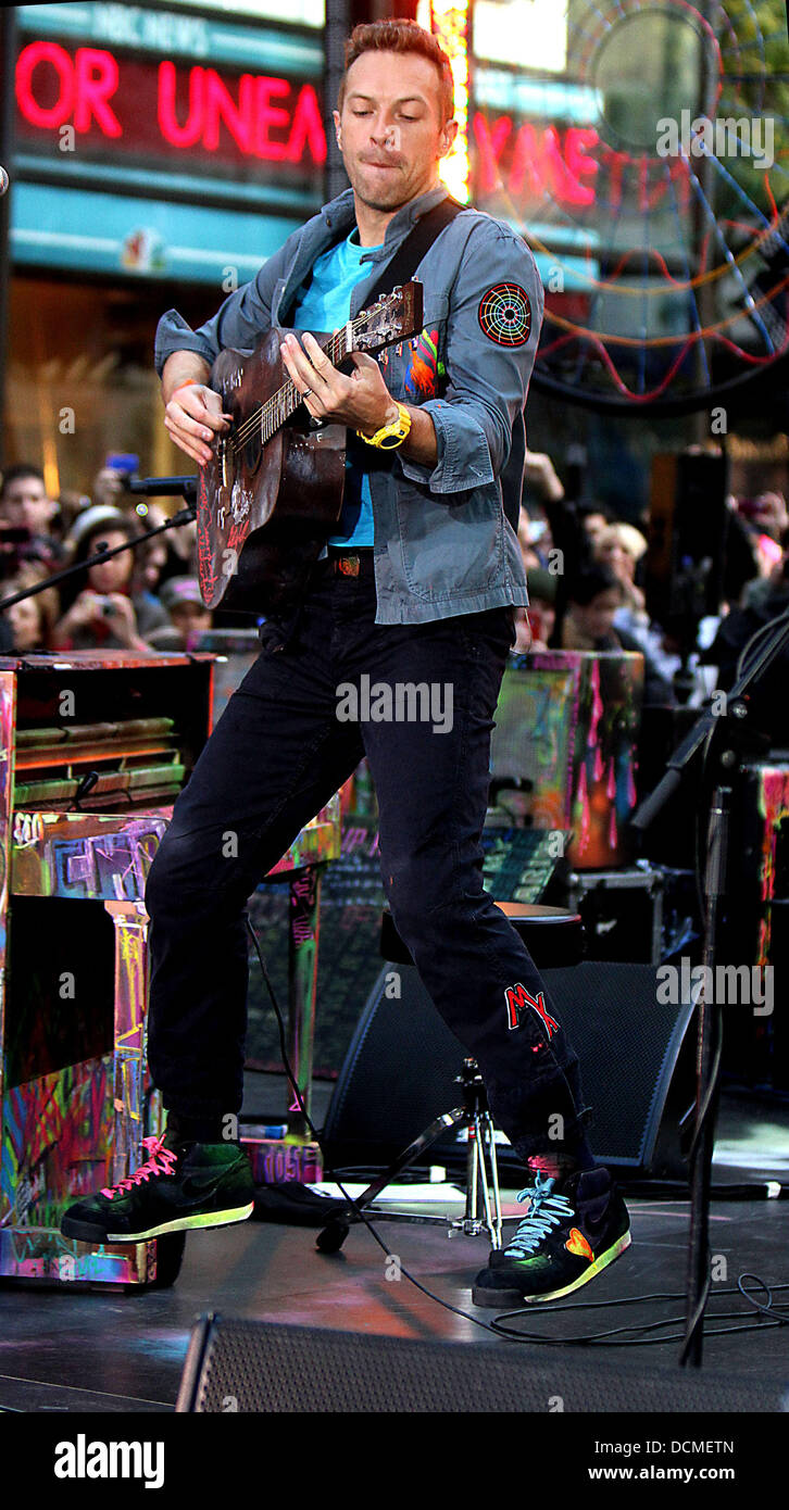 Coldplay performing live on the 'Today' show as part of their Toyota ...