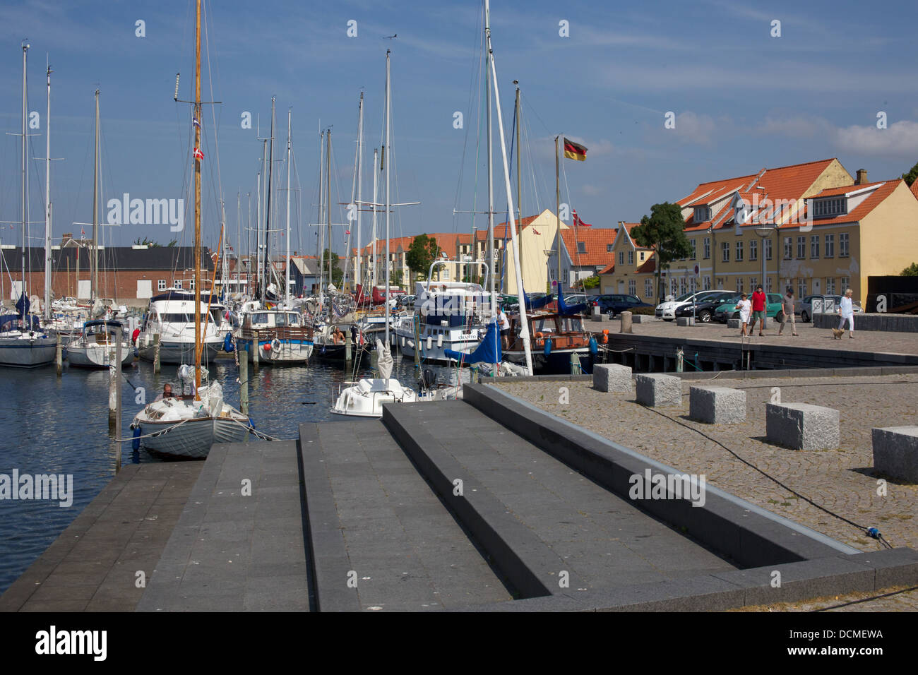 Faaborg harbor - Denmark Stock Photo - Alamy