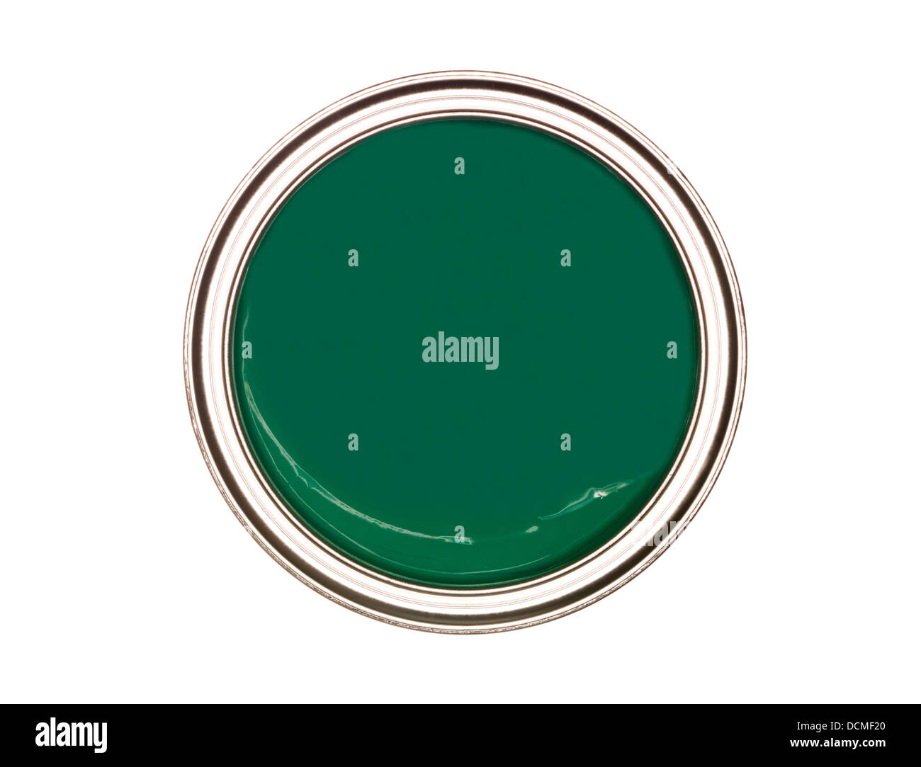 Green Paint can Stock Photo - Alamy