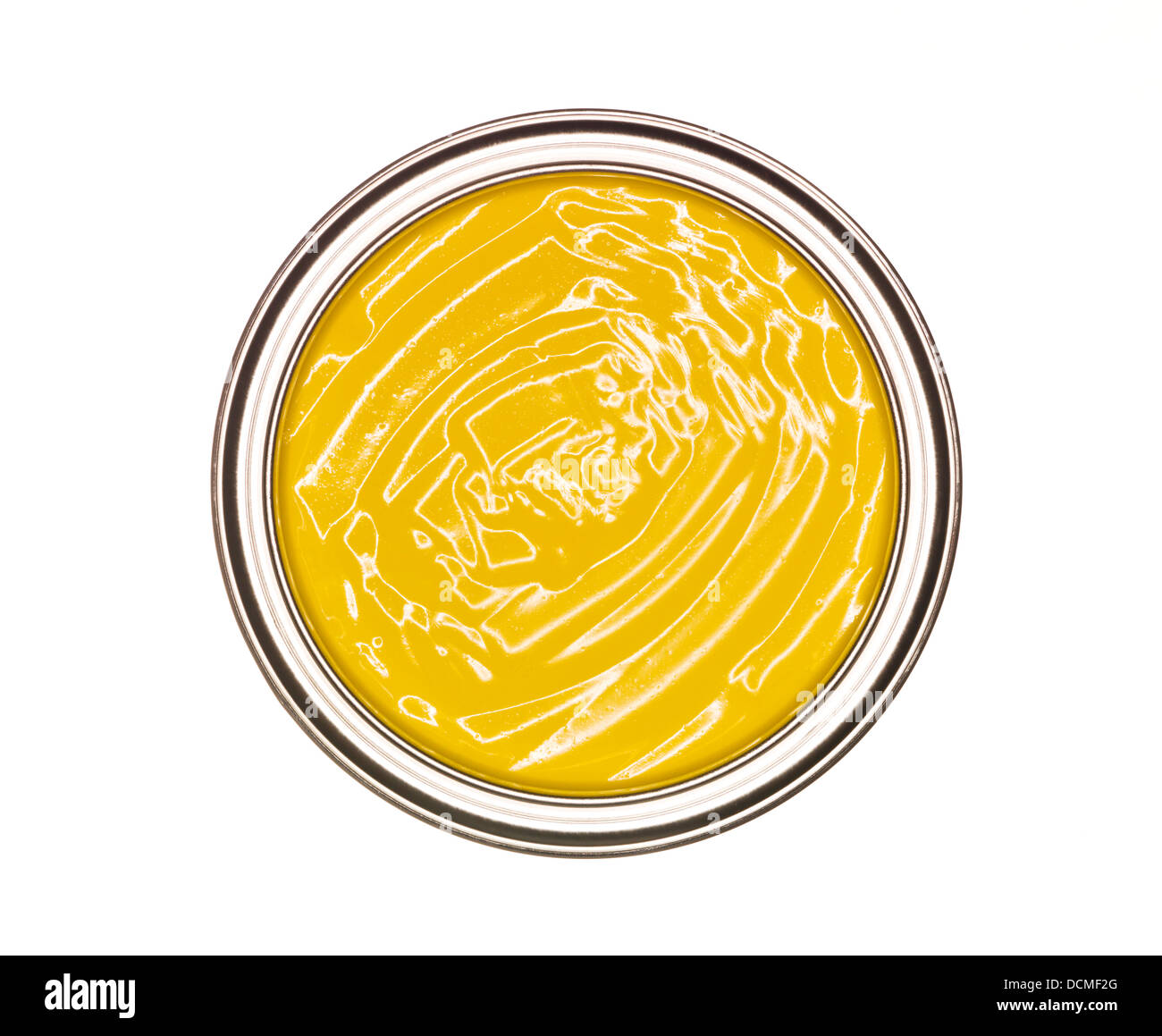 Yellow Paint can Stock Photo - Alamy