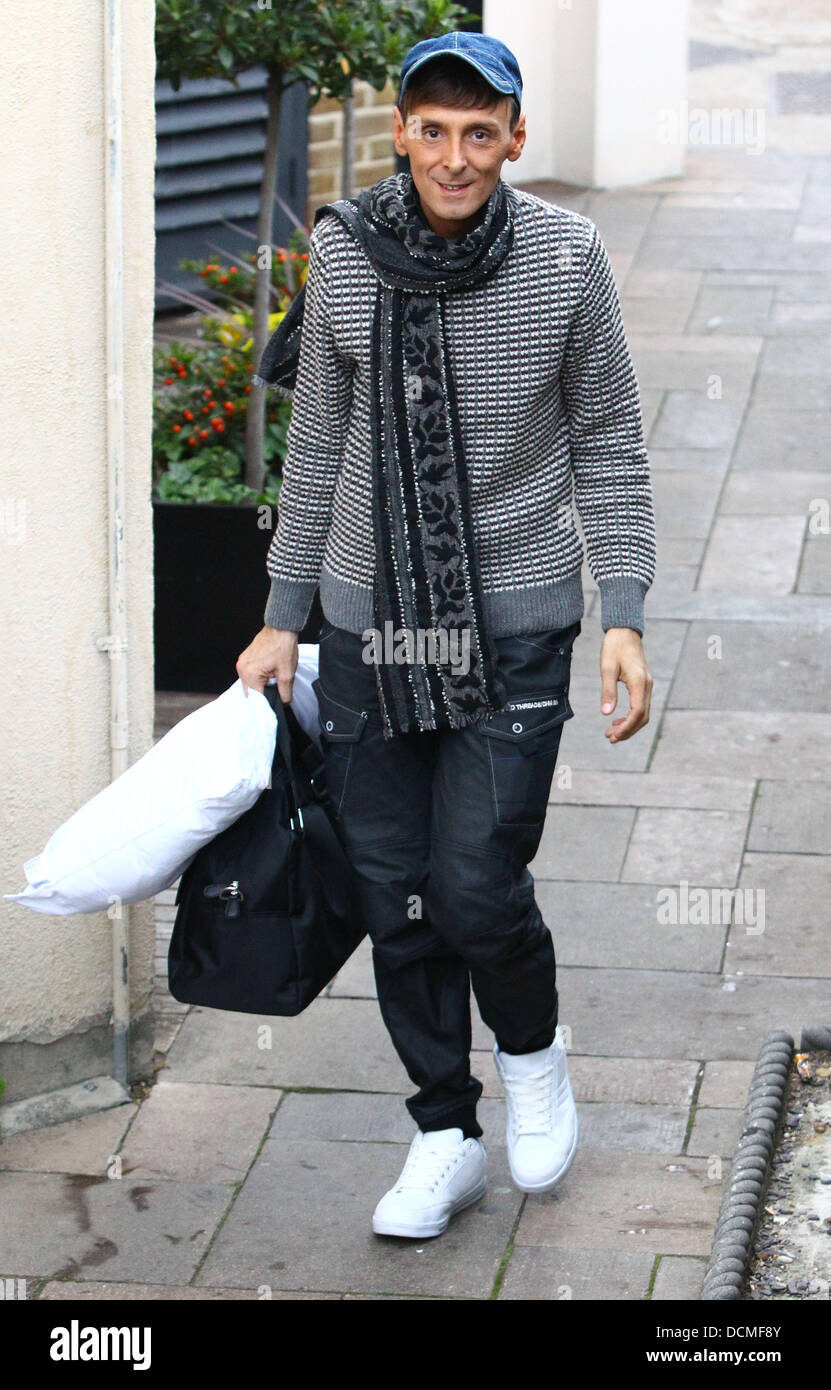 Johnny Robinson arriving at 'The X Factor' studios ahead of tonight's ...