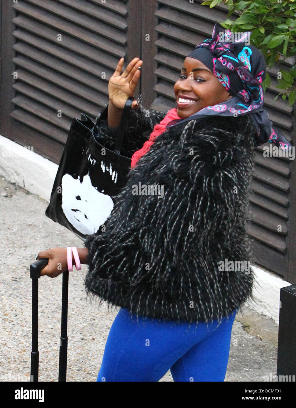 Misha Bryan arriving at 'The X Factor' studios ahead of tonight's ...