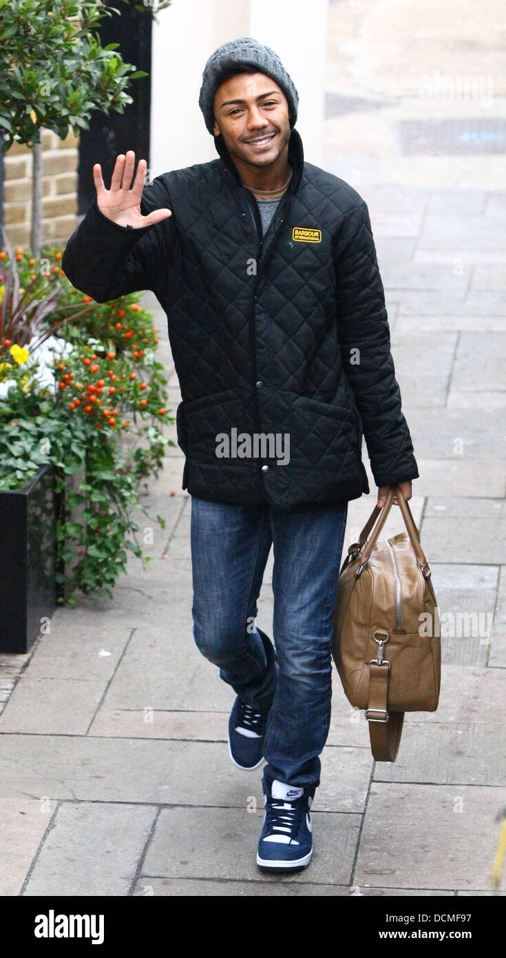 Marcus Collins arriving at 'The X Factor' studios ahead of tonight's ...