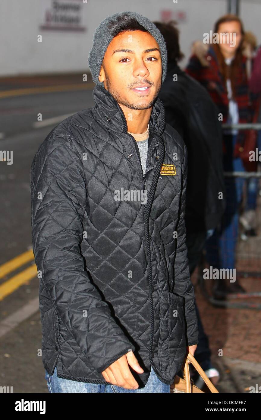 Marcus Collins arriving at 'The X Factor' studios ahead of tonight's ...