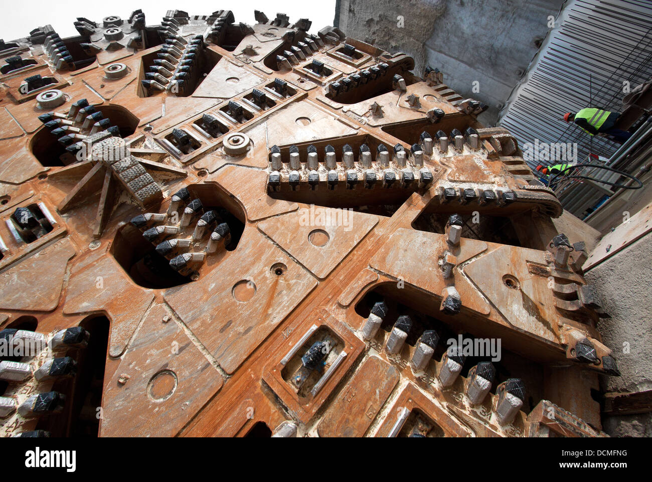 huge tunnel boring machine head Stock Photo - Alamy