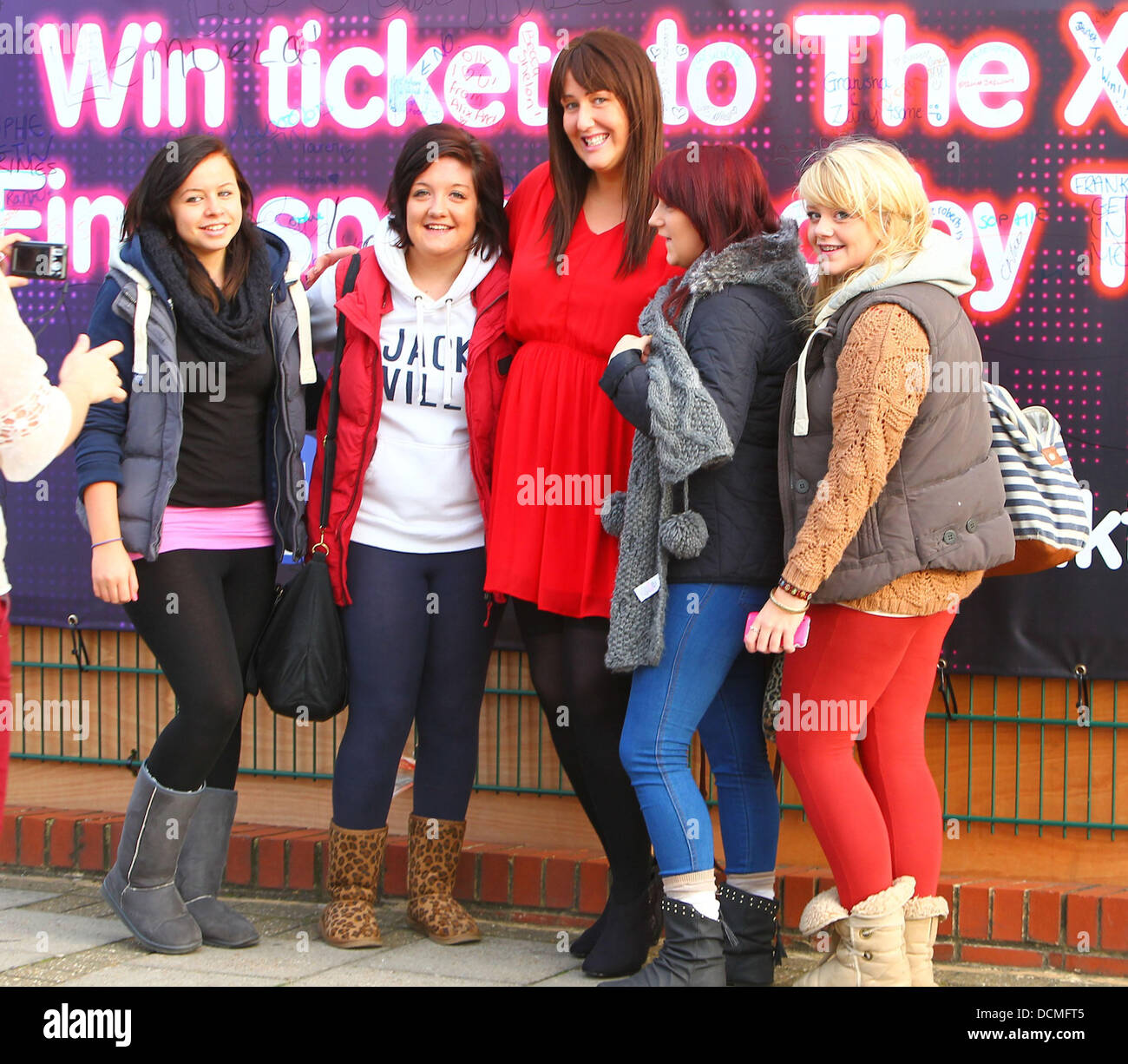 'X Factor' finalist Sami Brookes poses with fans as she arrives at 'The ...