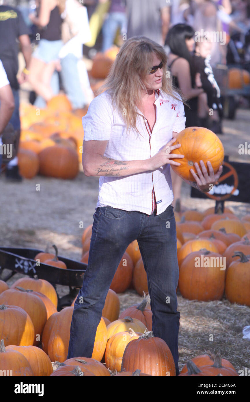 Sebastian Bach Celebrities at Mr Bones Pumpkin Patch Los Angeles ...