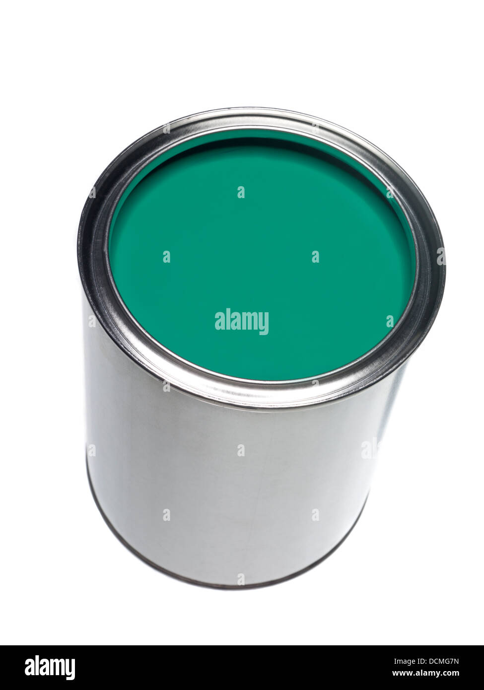 Green Paint can Stock Photo - Alamy
