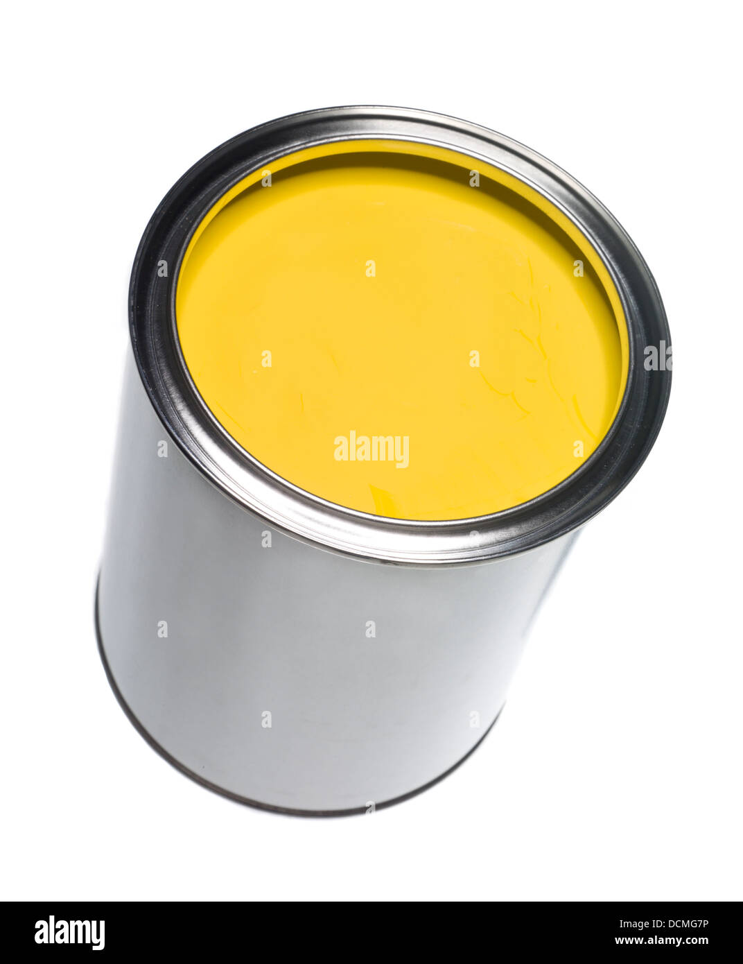 Yellow Paint can Stock Photo - Alamy