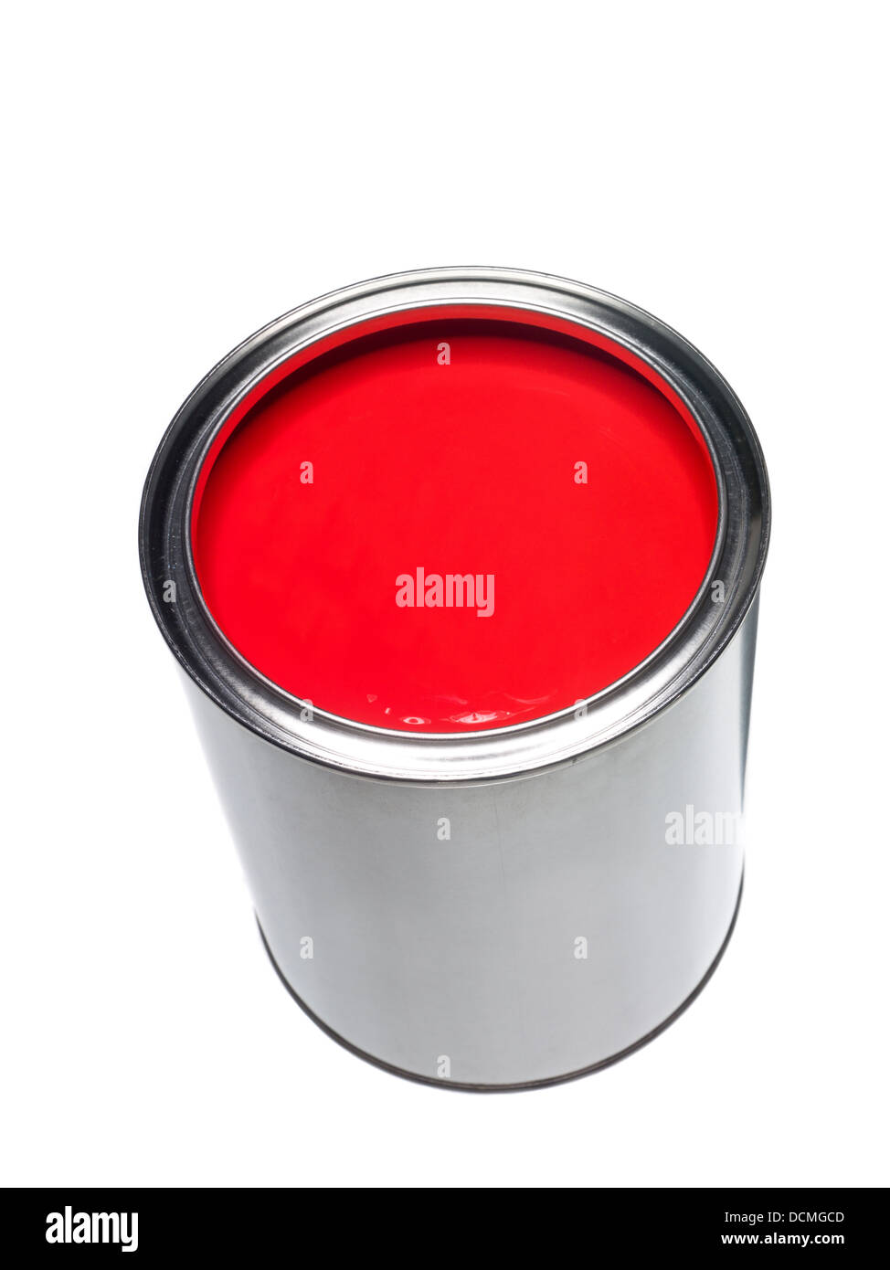 Red Paint can Stock Photo - Alamy