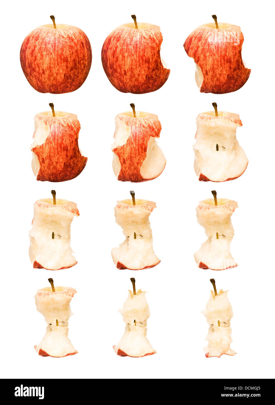 Red Apple Time Lapse Stock Photo - Alamy