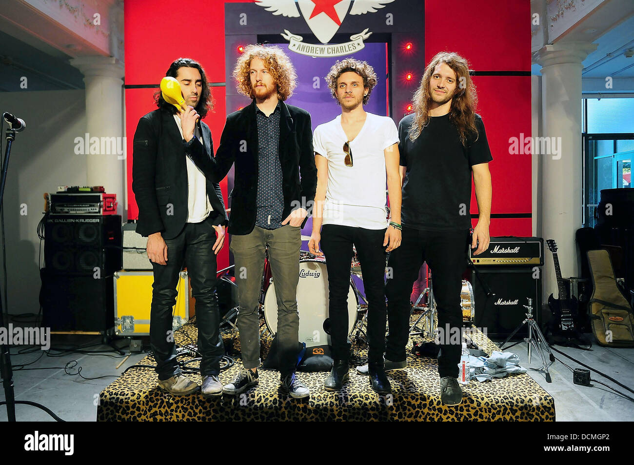 Joseph Grazi, Nathaniel Hoho, Jessie Kotansky and Grant Wilson of rock ...