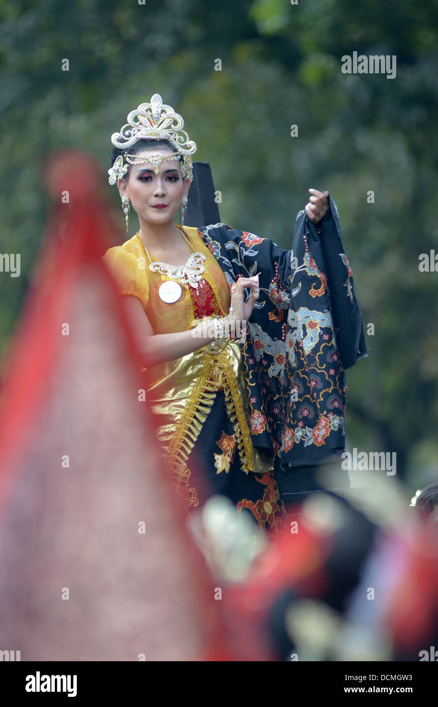 Culture Carnival parade in Jakarta celebrated Indonesia independent day ...