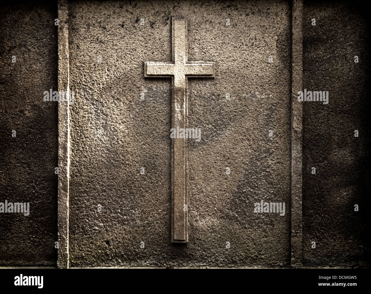 cross on wall background Stock Photo - Alamy