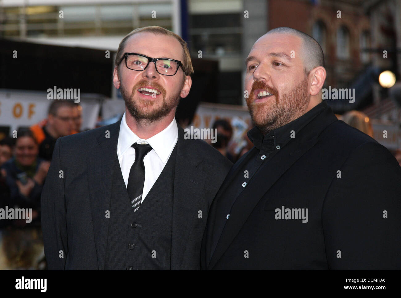 Simon Pegg and Nick Frost The UK film premiere of 'The Adventures of ...