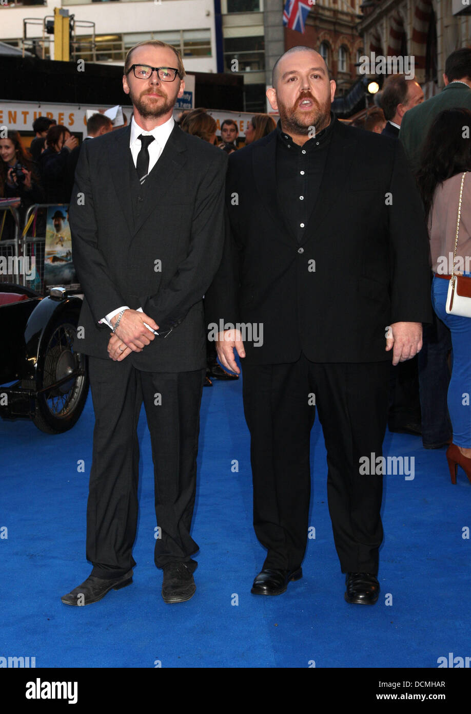 Simon pegg and nick frost tintin hi-res stock photography and images ...