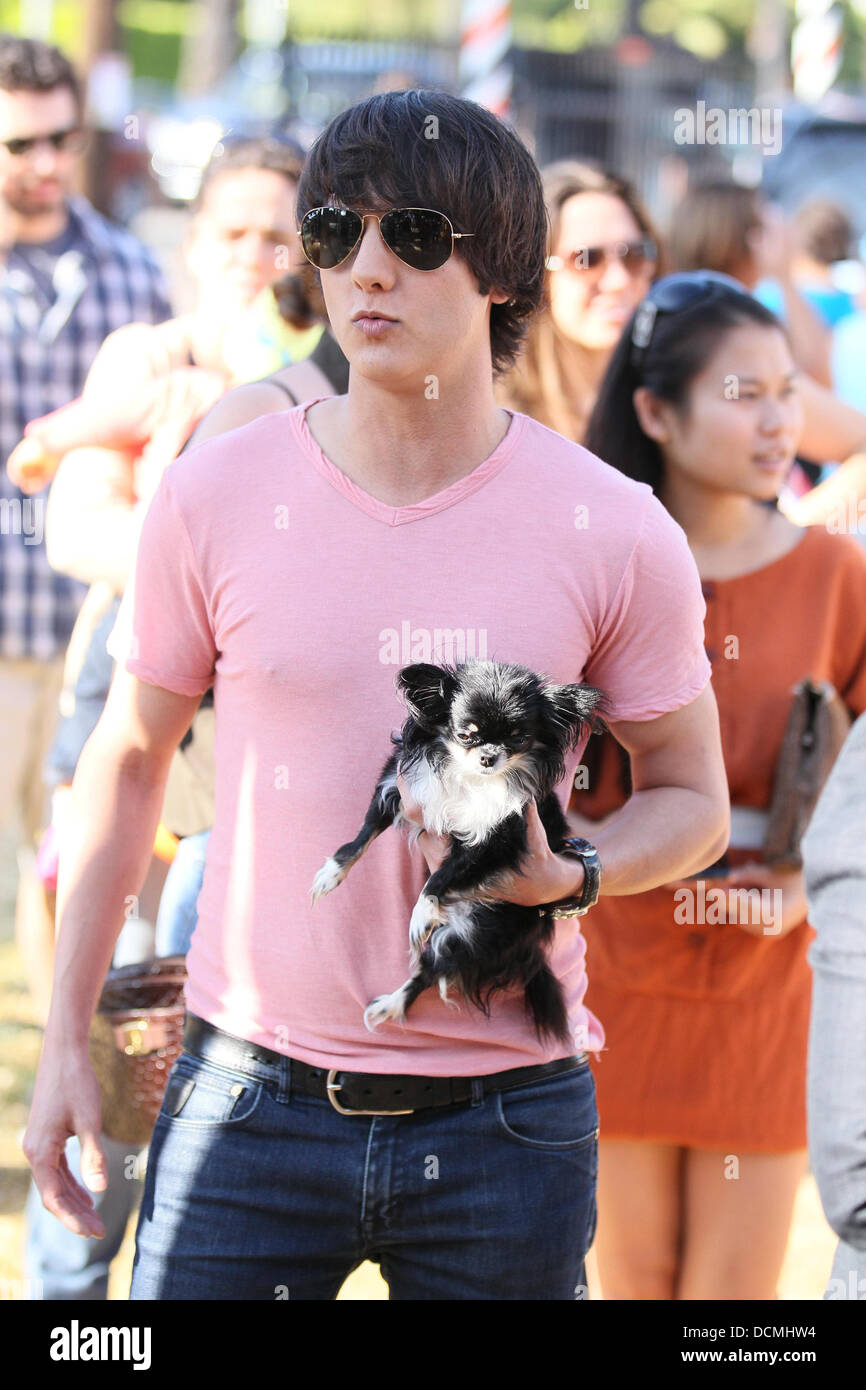 Chad Rogers visits Mr Bones Pumpkin Patch in West Hollywood West ...