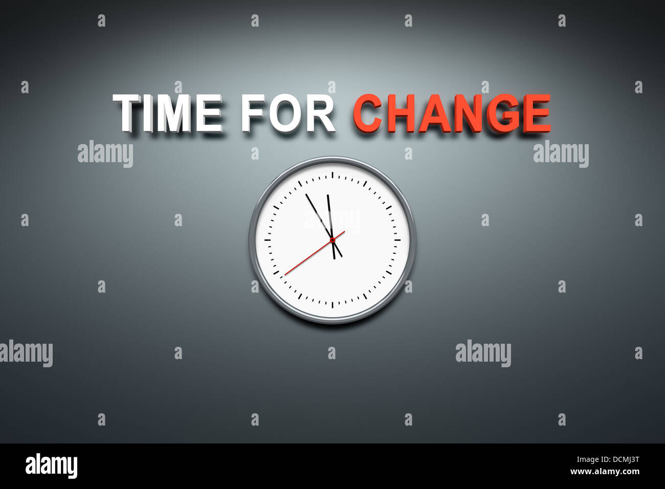 Time for change at the wall Stock Photo - Alamy