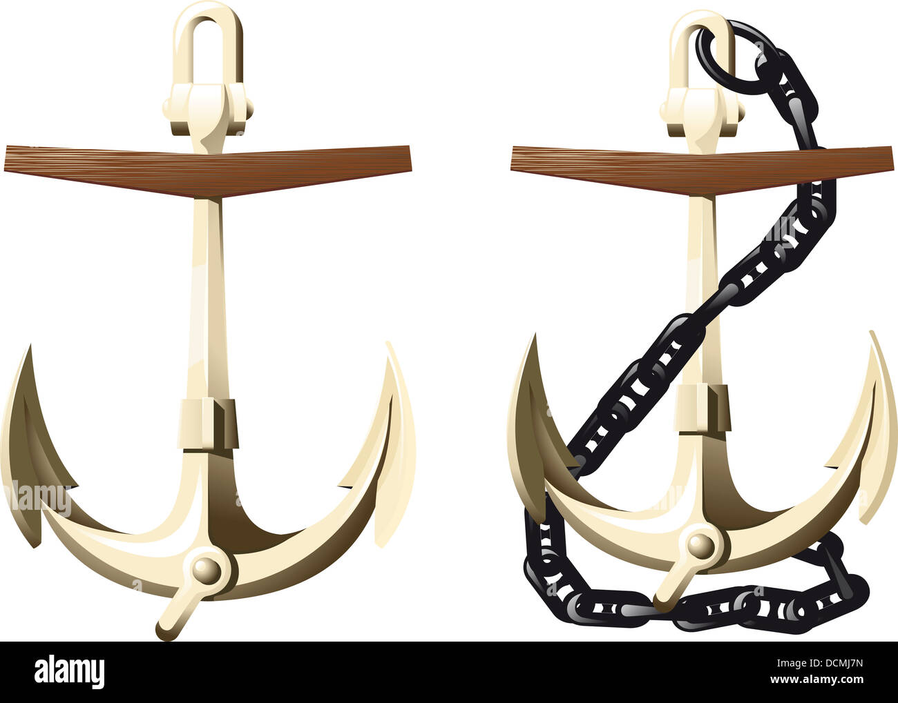 Classic Admiralty anchor Stock Photo - Alamy