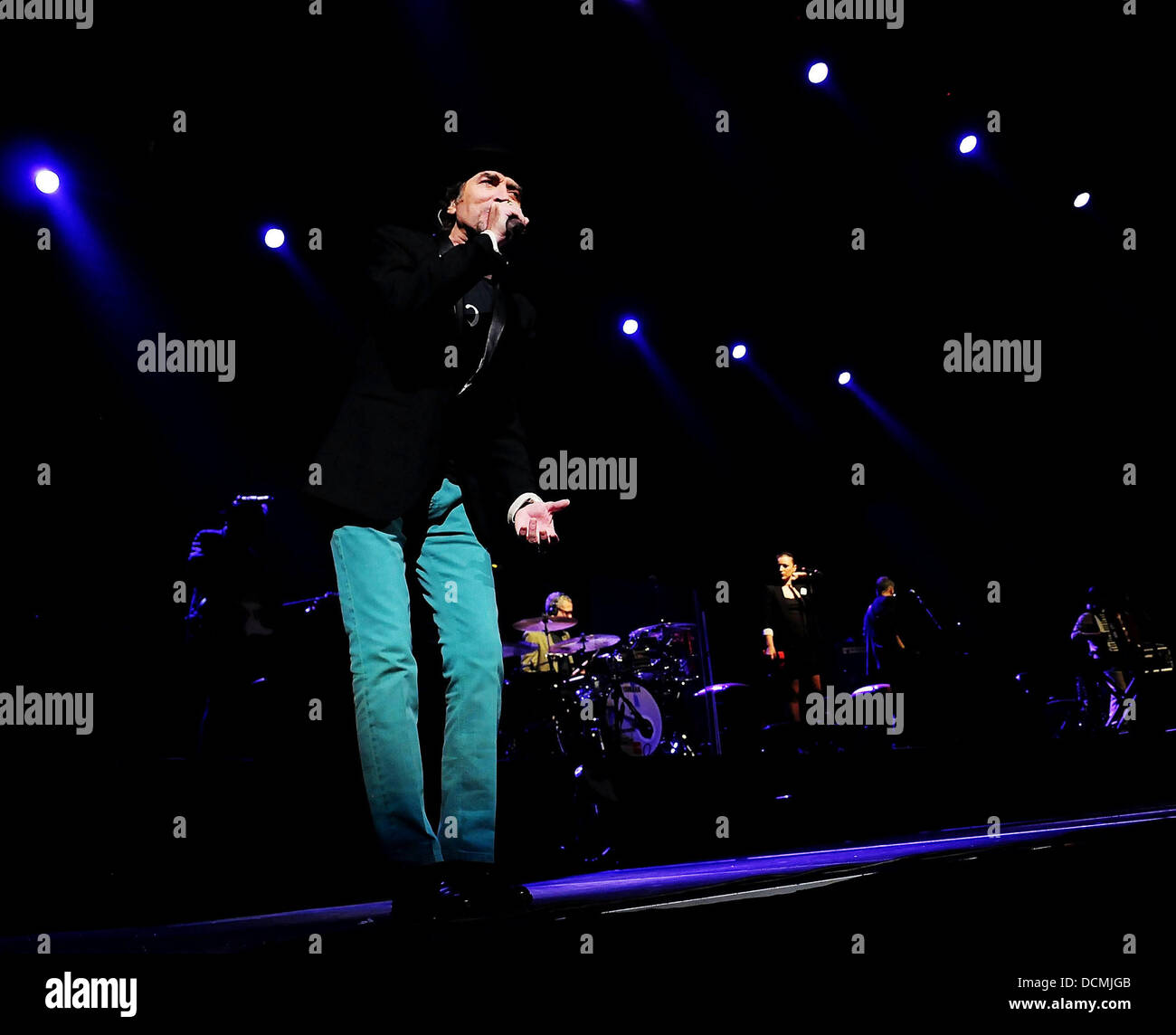 Spanish singer Joaquin Sabina performing at American Airlines Arena ...