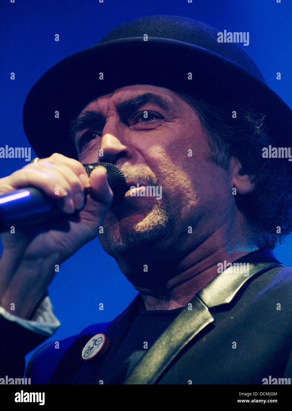 Spanish singer Joaquin Sabina performing at American Airlines Arena ...