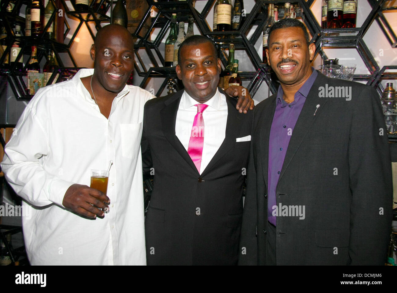 Guest, Kevin Cadle and Alan Cunningham Chicago Bears Victory Party at ...