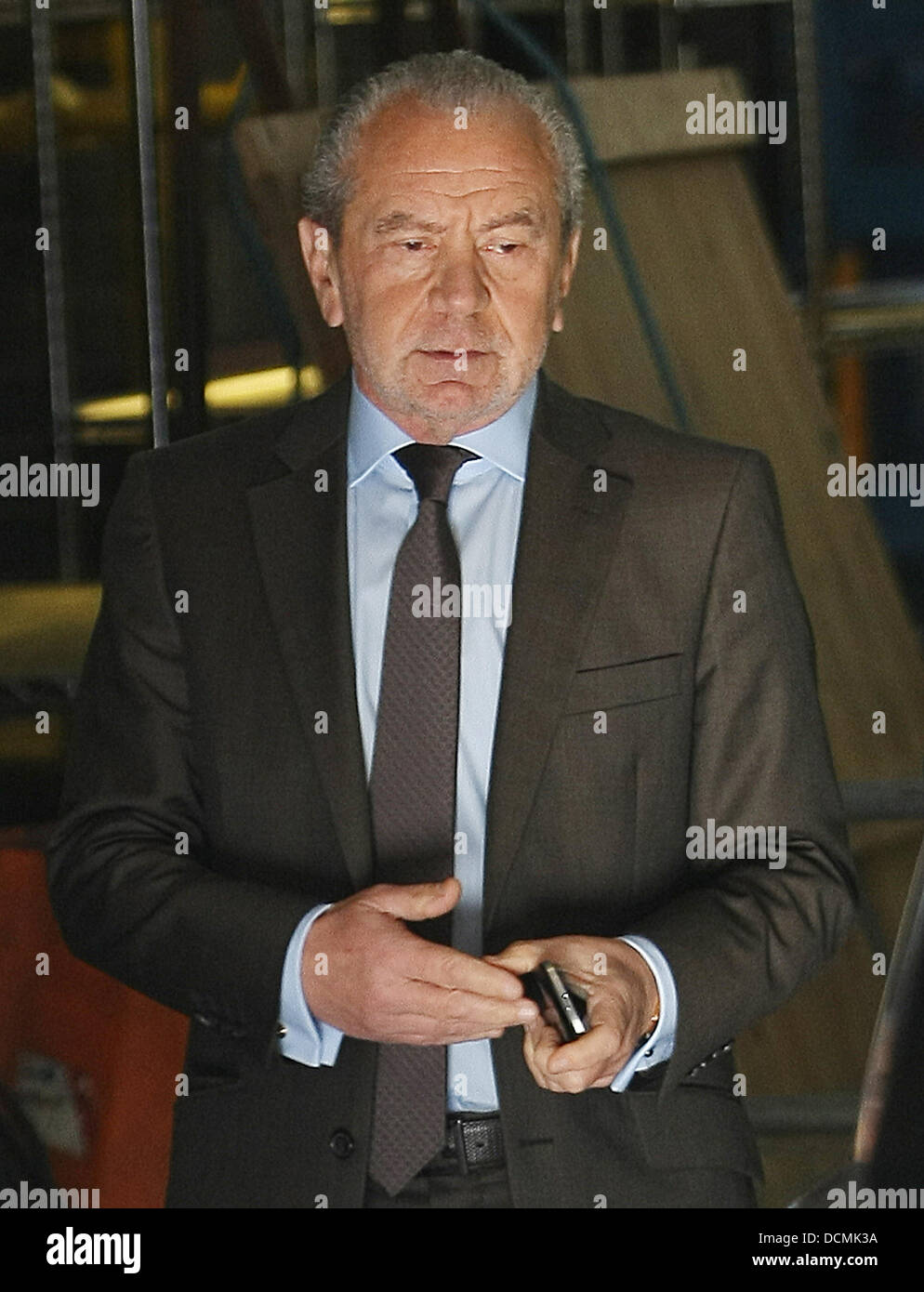 Alan Sugar at the ITV Studios London, England - 24.10.11 Stock Photo ...