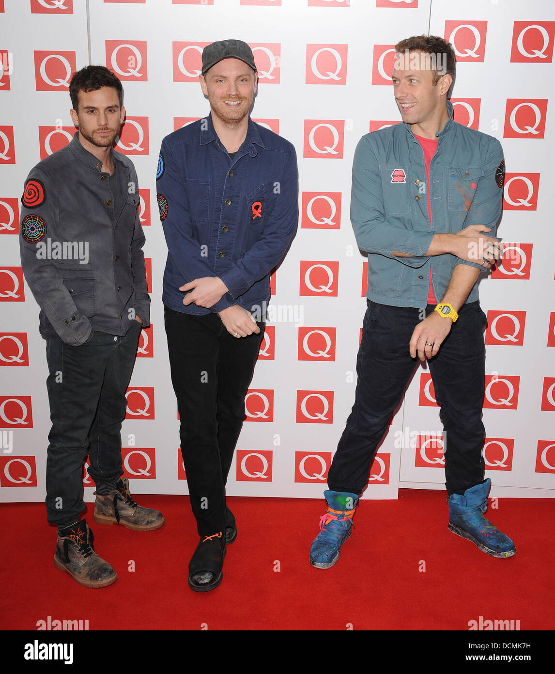 Guy Berryman, Johnny Buckland Chris Martin of Coldplay The Q Awards ...