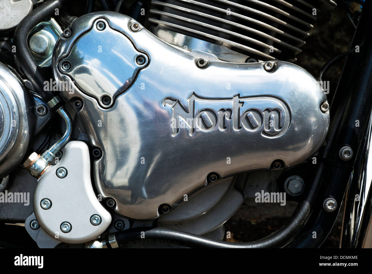 Norton motorcycle engine casing. Classic british motorcycle Stock Photo ...