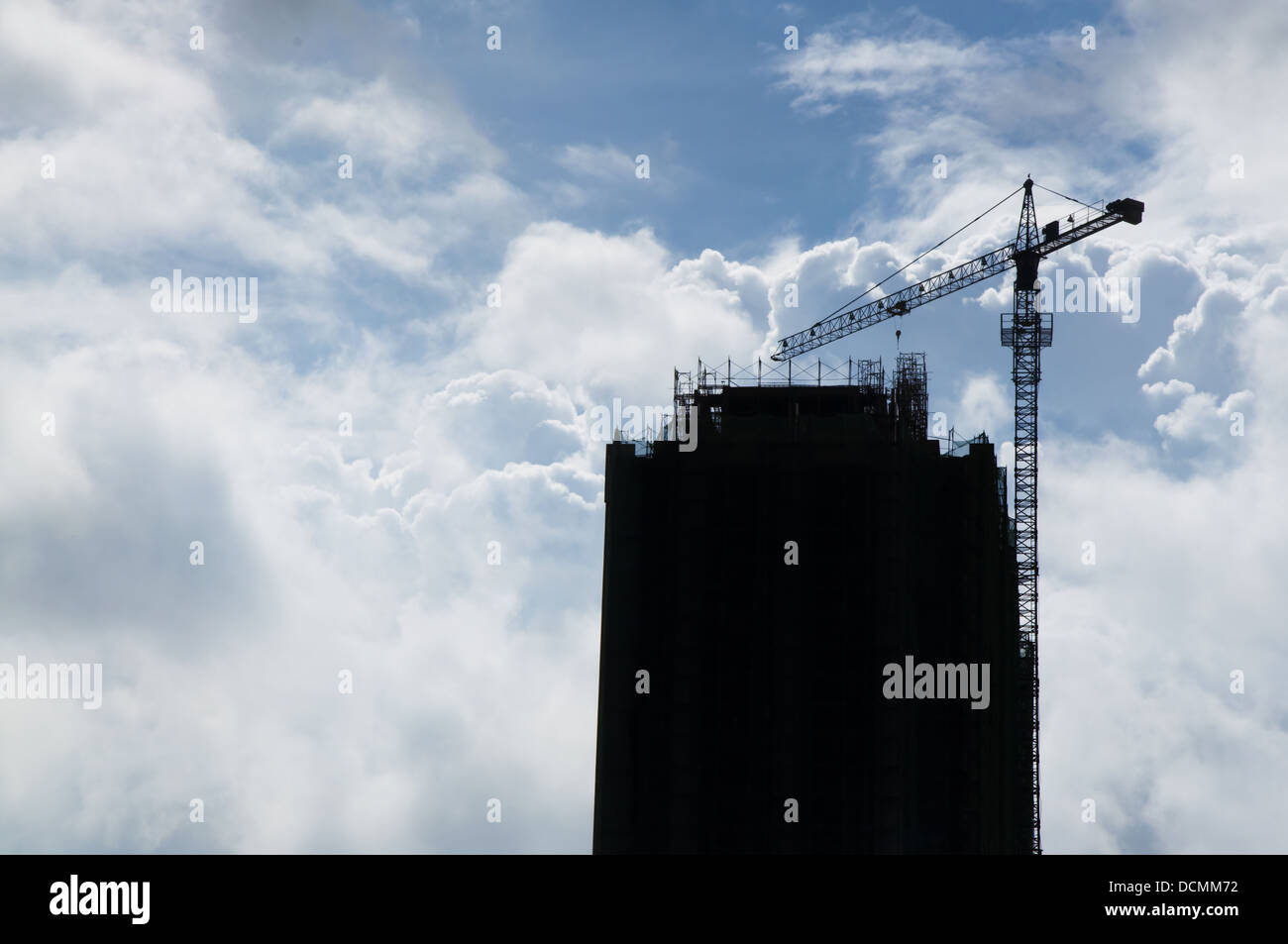 Cloud sky and Building Construction Stock Photo - Alamy