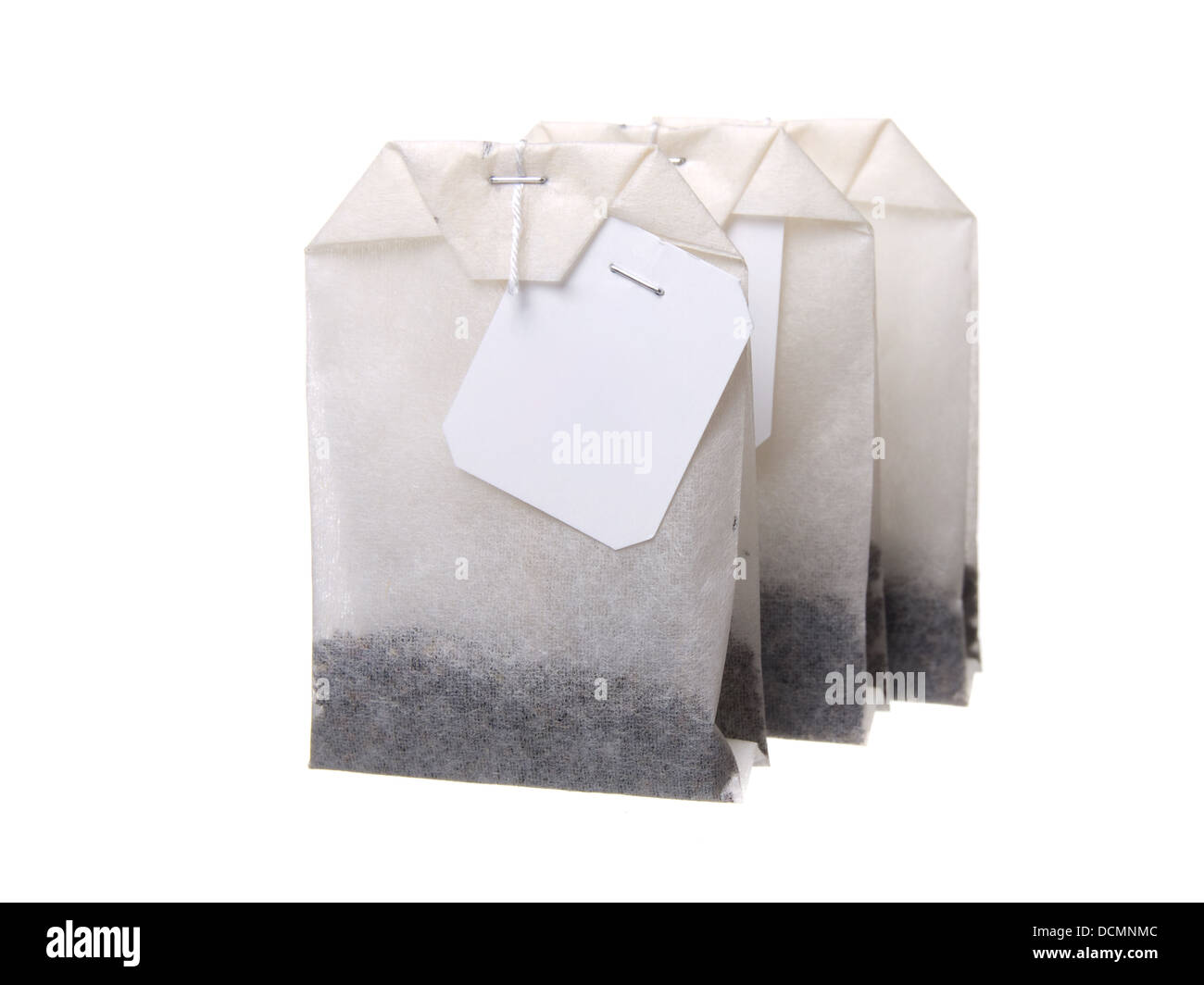 Close-up of tea bag isolated on white background Stock Photo - Alamy
