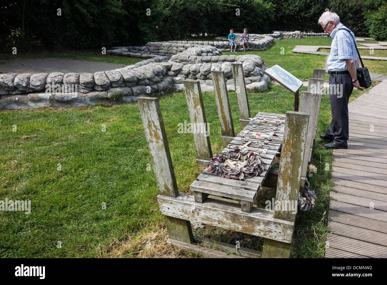 British A-frame with duckboards and the Yorkshire Trench from First ...