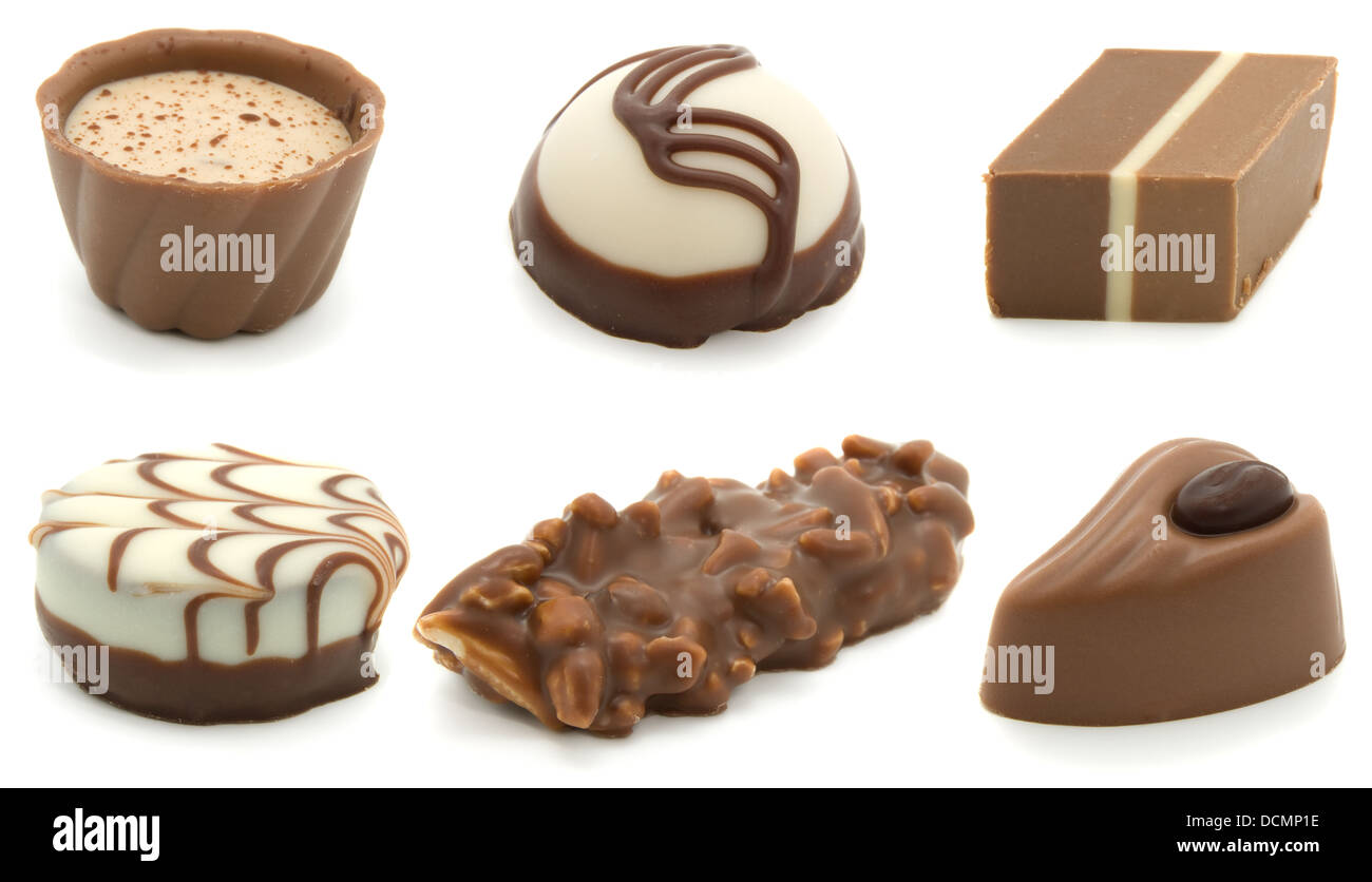 assortment chocolate pralines Stock Photo - Alamy