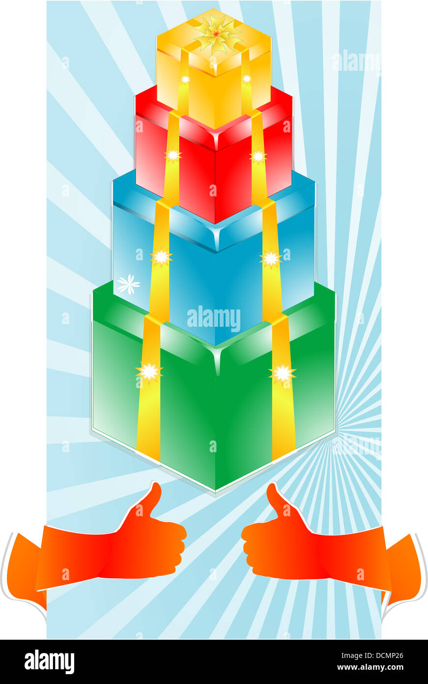 gift box set for giving concept on an attractive background Stock Photo ...