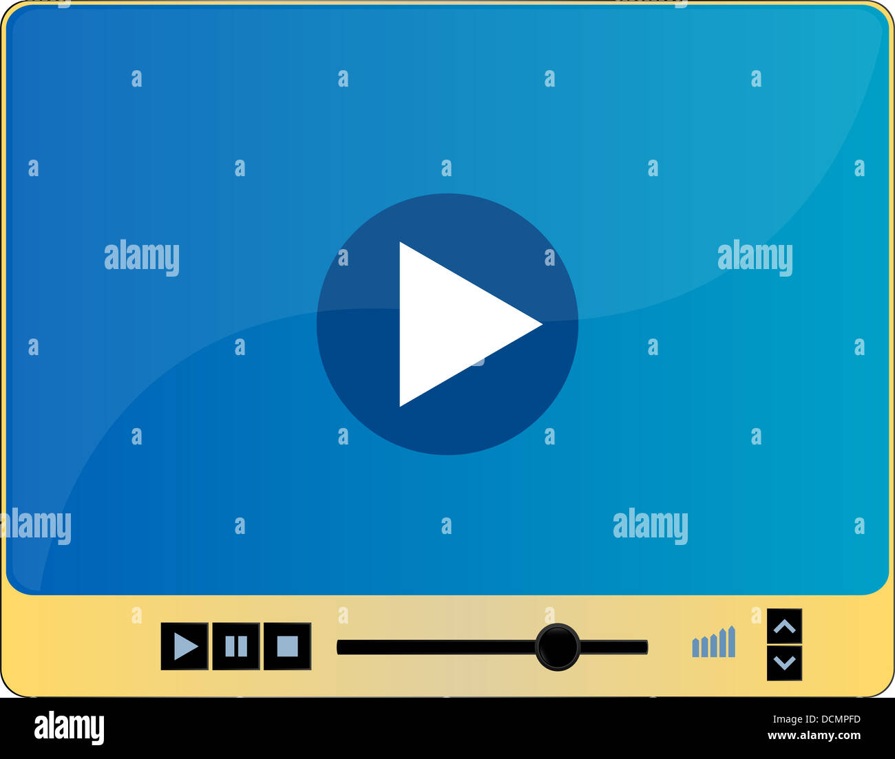 Video media player interface Stock Photo - Alamy