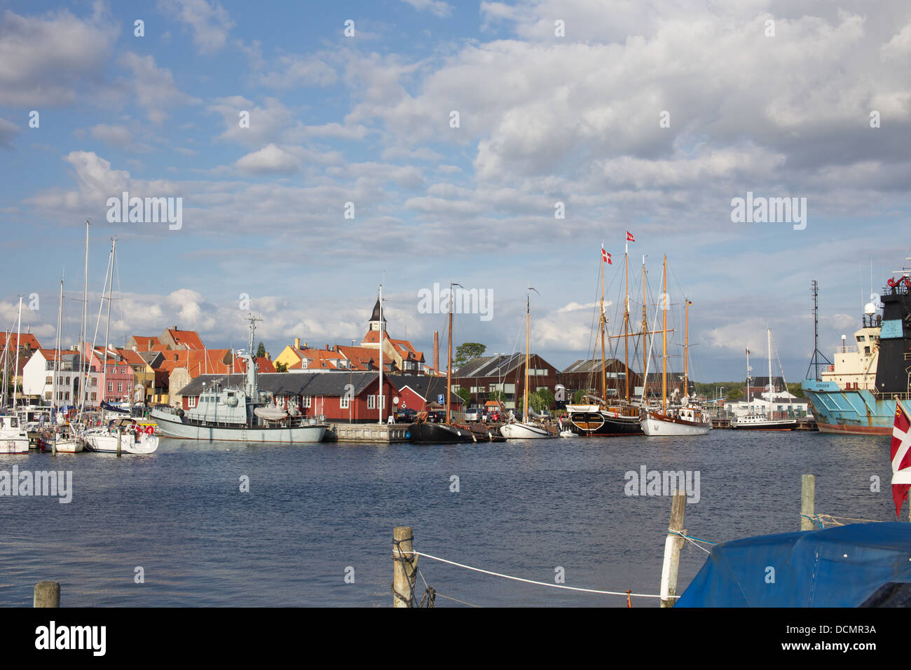 Faaborg harbor - Denmark Stock Photo - Alamy