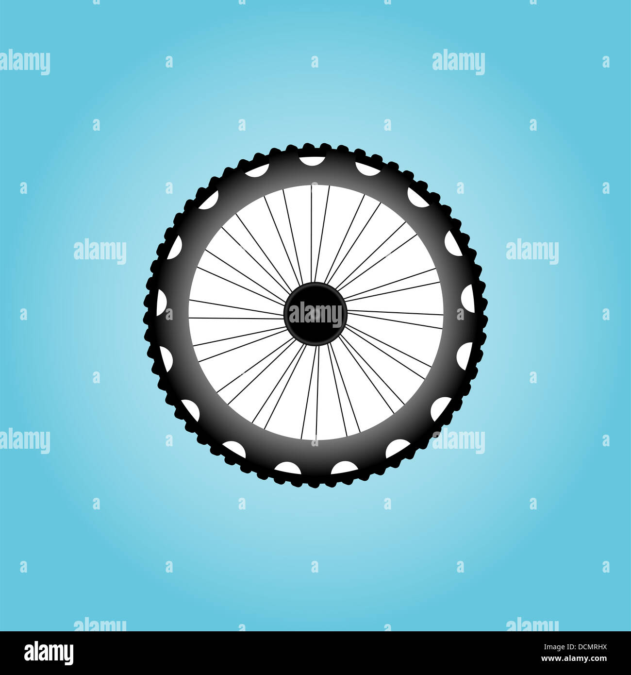Bicycle Wheel Symbol Stock Photo - Alamy