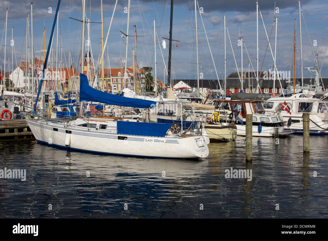 Faaborg harbor - Denmark Stock Photo - Alamy