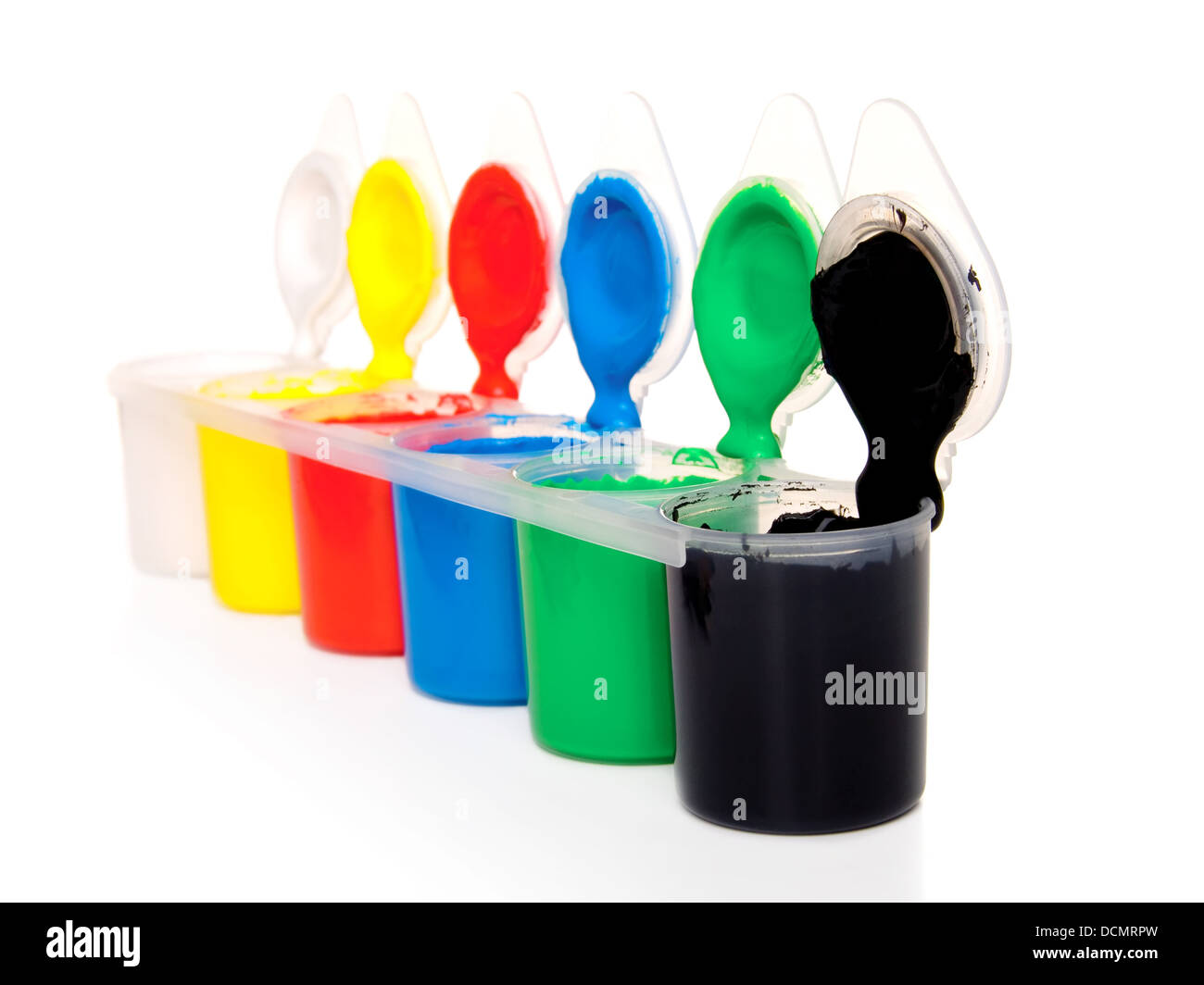 colour-box isolated on a white background Stock Photo - Alamy