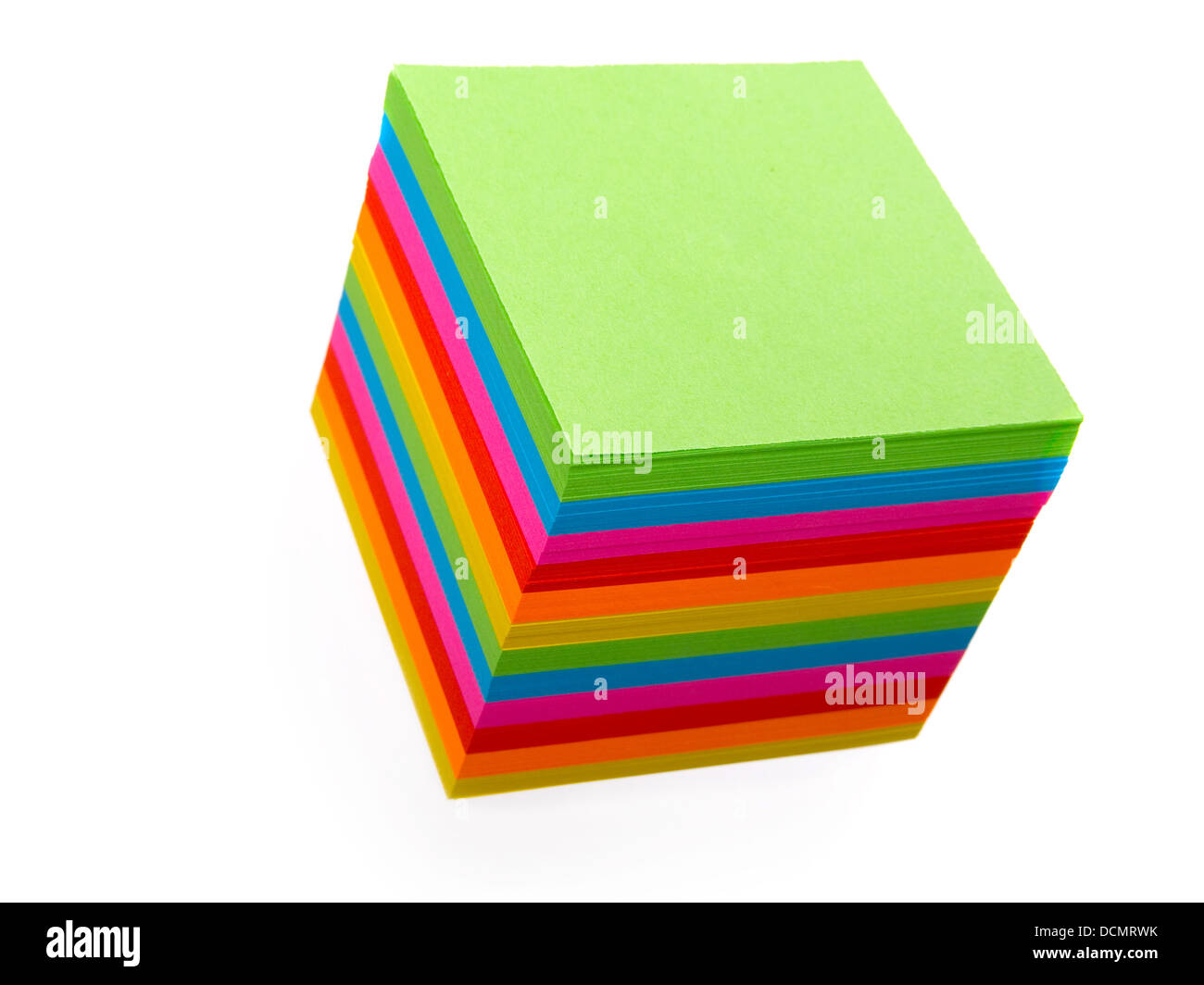 notes block isolated on a white background Stock Photo - Alamy