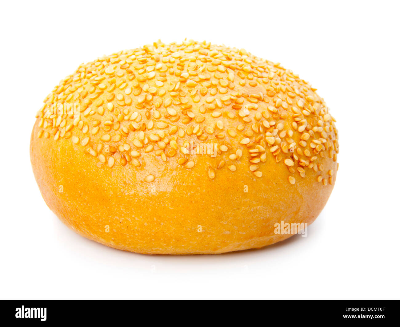 One tasty baked rolls with sesame Stock Photo - Alamy