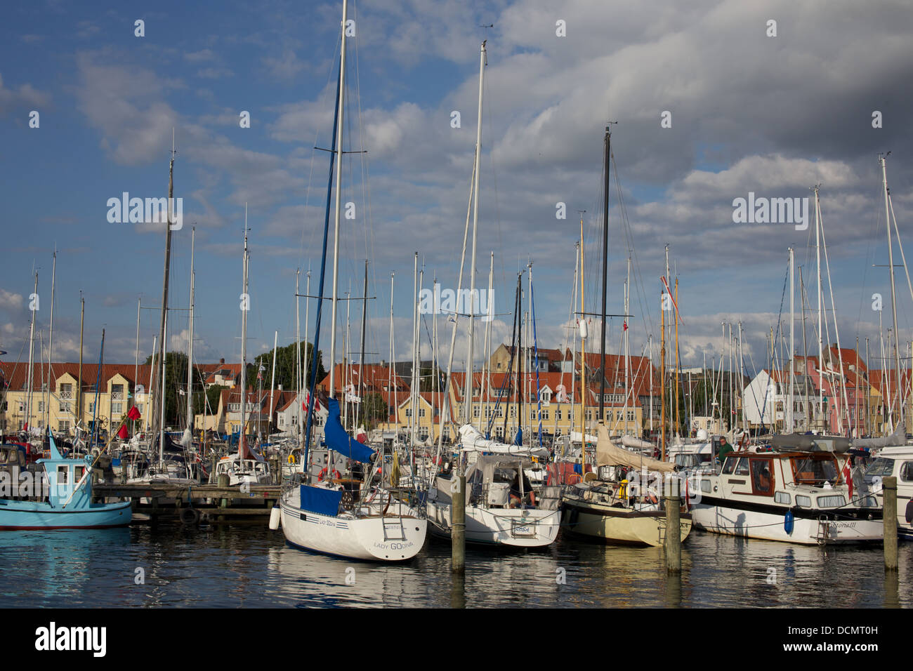 Faaborg harbor - Denmark Stock Photo - Alamy