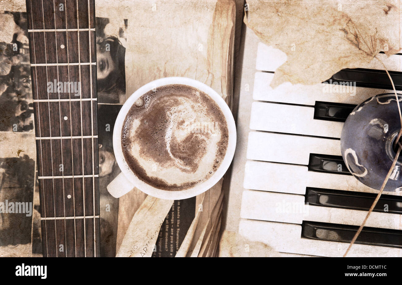 Musical instruments and drink hi-res stock photography and images - Alamy