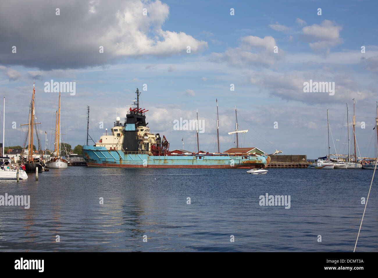 Faaborg harbor - Denmark Stock Photo - Alamy