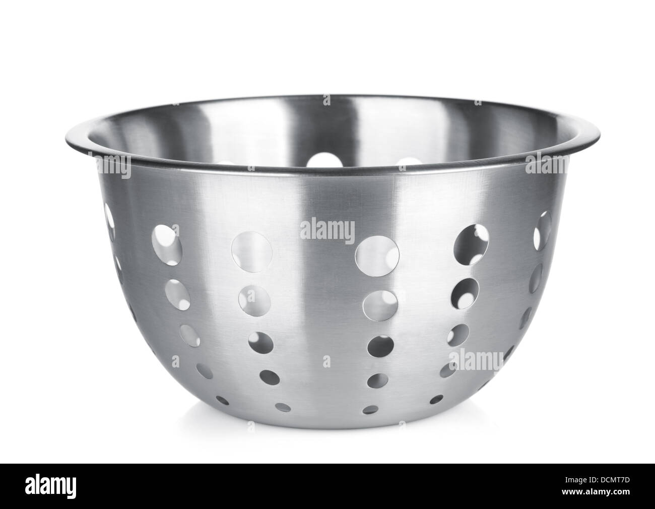 Salad colander. Isolated on white background Stock Photo - Alamy