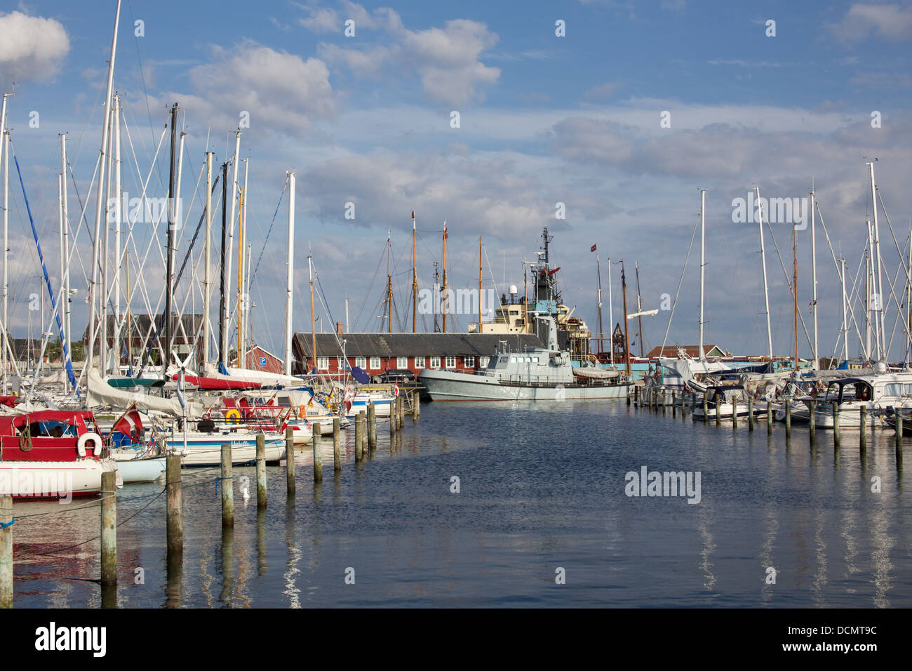 Faaborg harbor - Denmark Stock Photo - Alamy