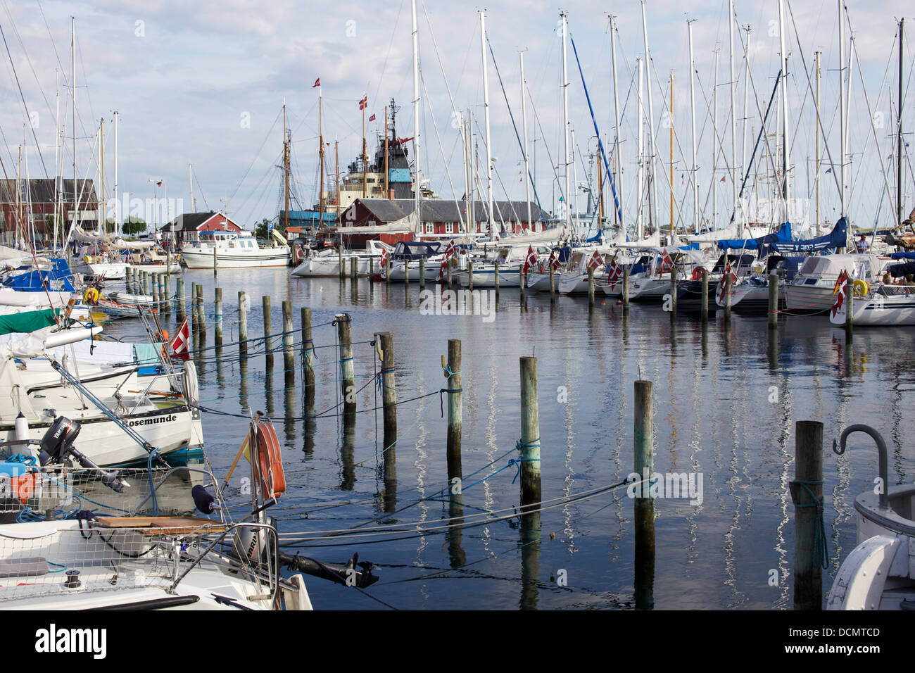 Faaborg harbor - Denmark Stock Photo - Alamy