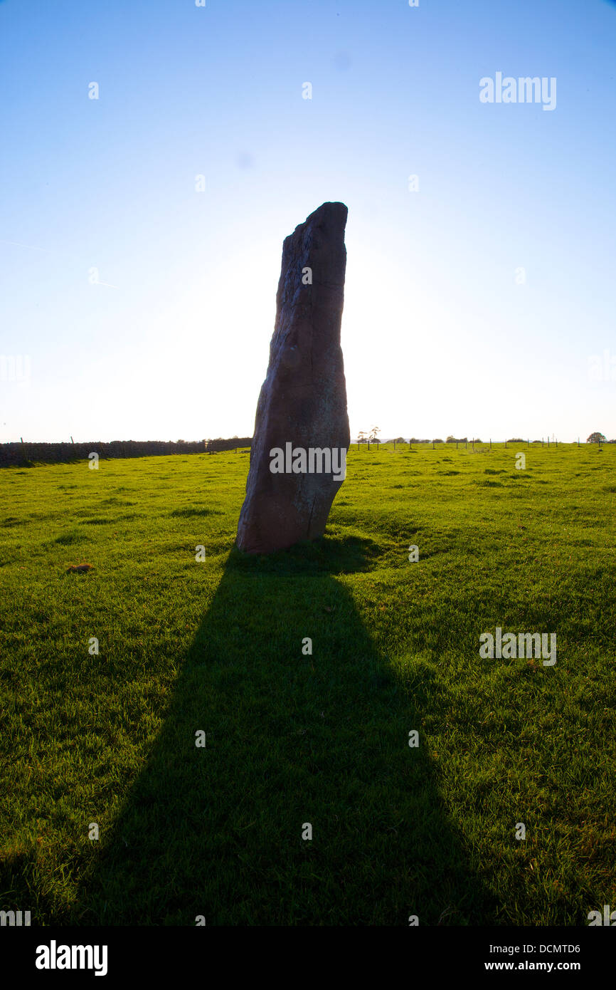 Long Meg Prehistoric Neolithic megalithic standing stone near Penrith ...