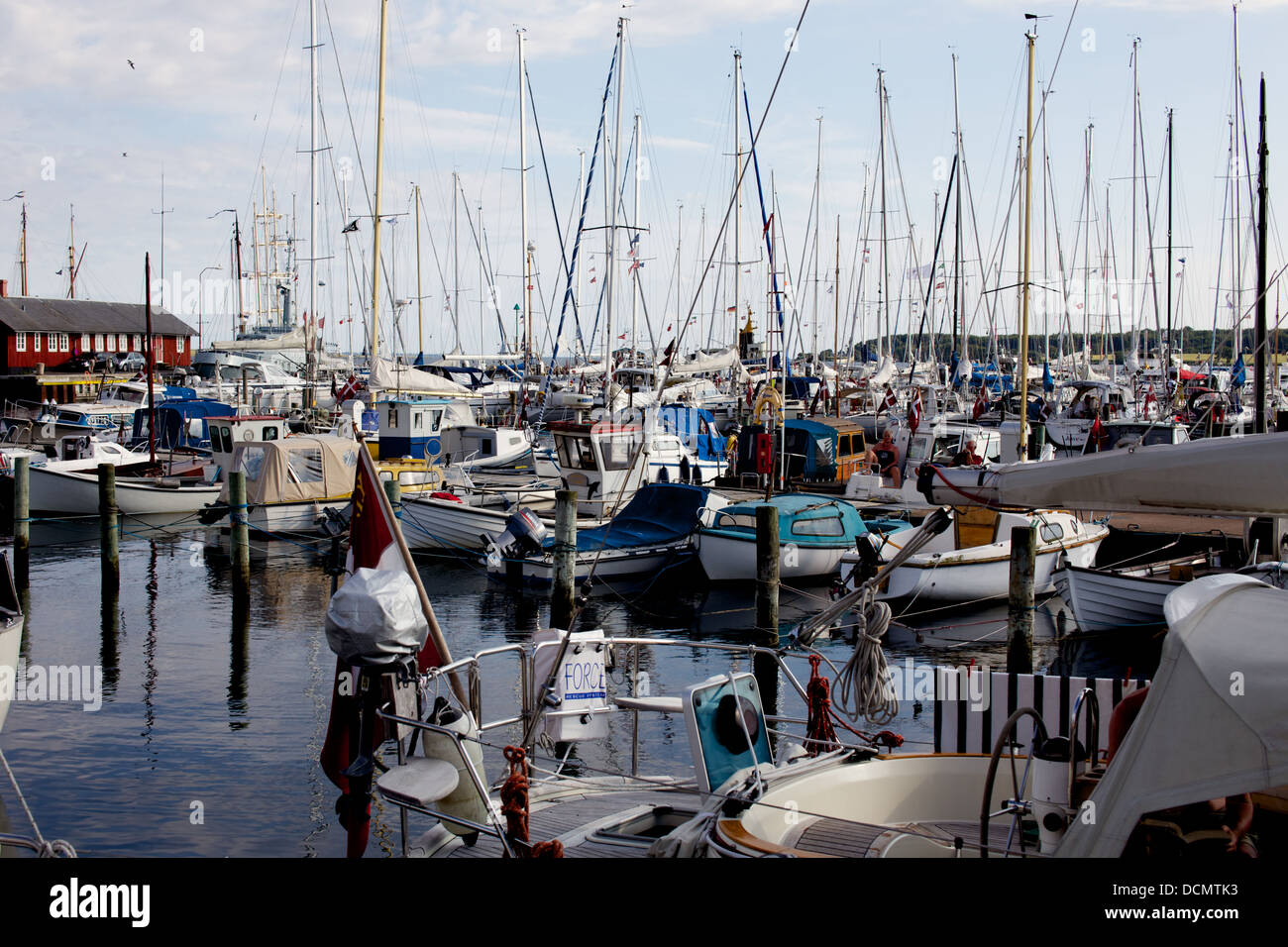 Faaborg harbor - Denmark Stock Photo - Alamy
