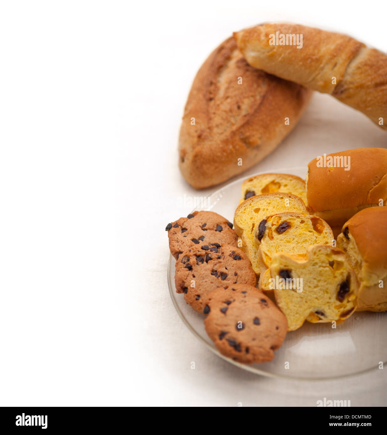selection of sweet bread and cookies Stock Photo - Alamy